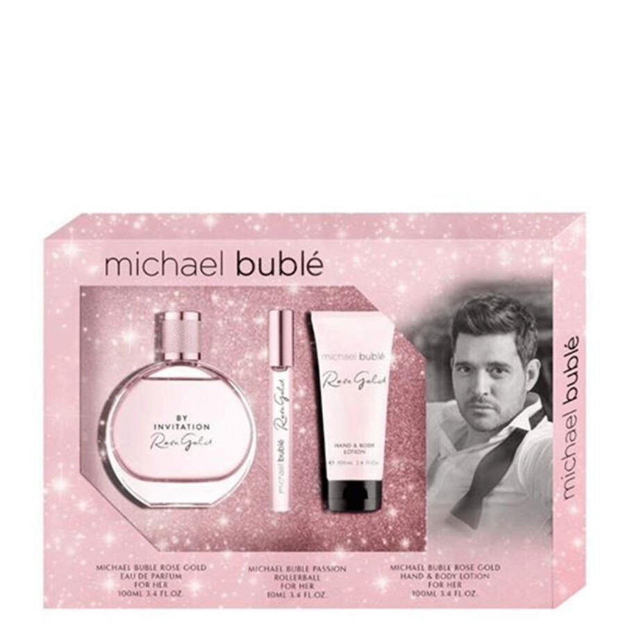 Michael Buble Ladies Rose Gold Gift Set Fragrances 5060539181811 ...