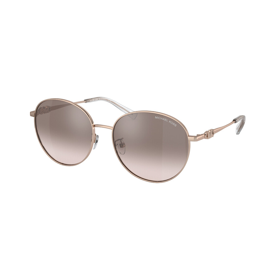 Michael Kors Alpine Silver Round Ladies Sunglasses MK1119 11088Z 57 ...