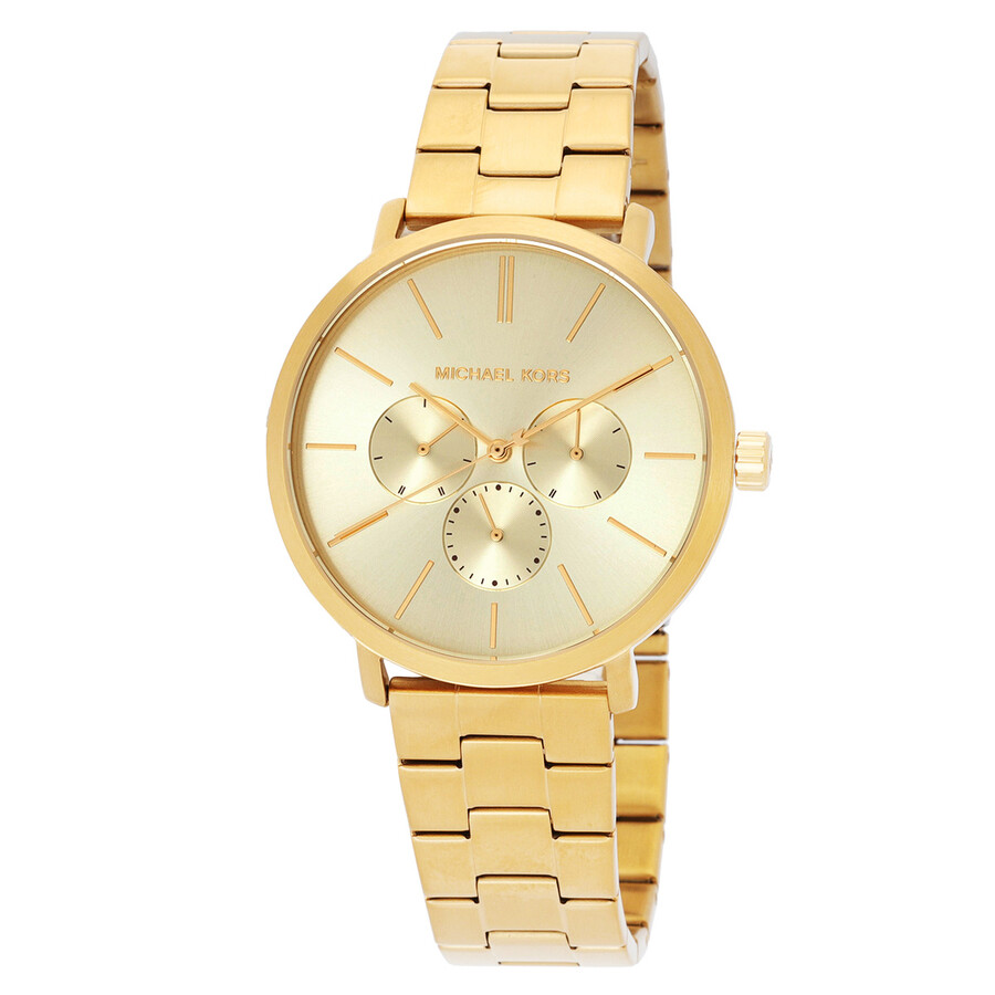 Michael Kors Blake Multifunctio Quartz Gold Dial Men's Watch MK8702 ...