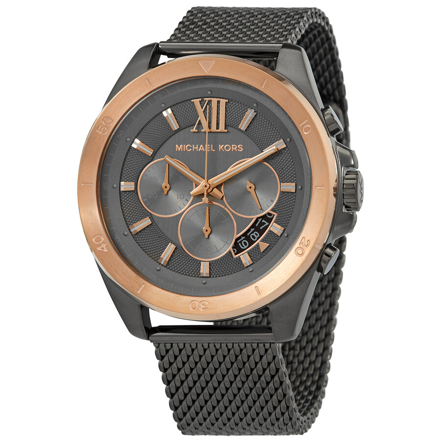 Michael Kors Brecken Chronograph Quartz Grey Dial Men's Watch MK8868 ...