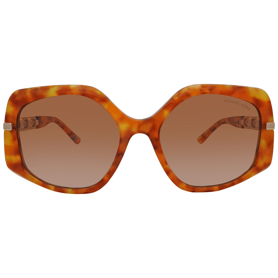 Michael Kors Cheyenne Brown Gradient Irregular Ladies Sunglasses MK2177 ...