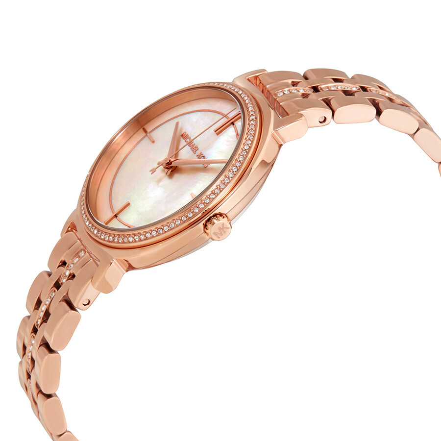 Michael Kors Cinthia Mother of Pearl Dial Ladies Watch MK3643 - Michael ...