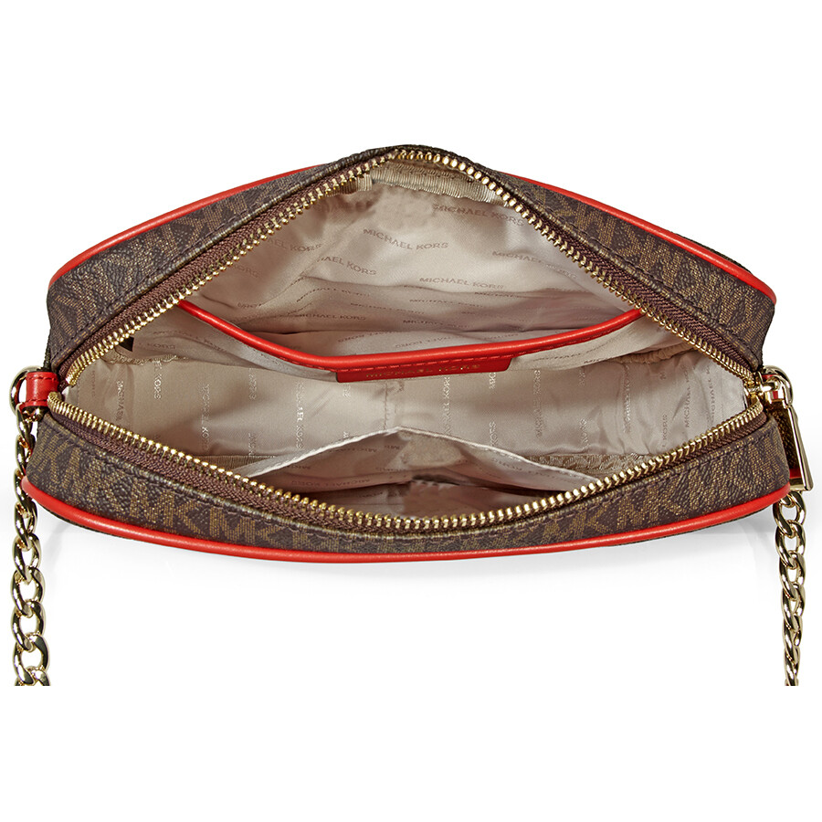 Michael Kors Handbags Red And Brown | semashow.com