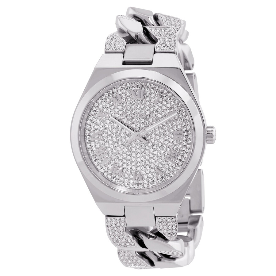 Michael Kors Lennox Quartz Silver Dial Ladies Watch MK7488 - Watches ...