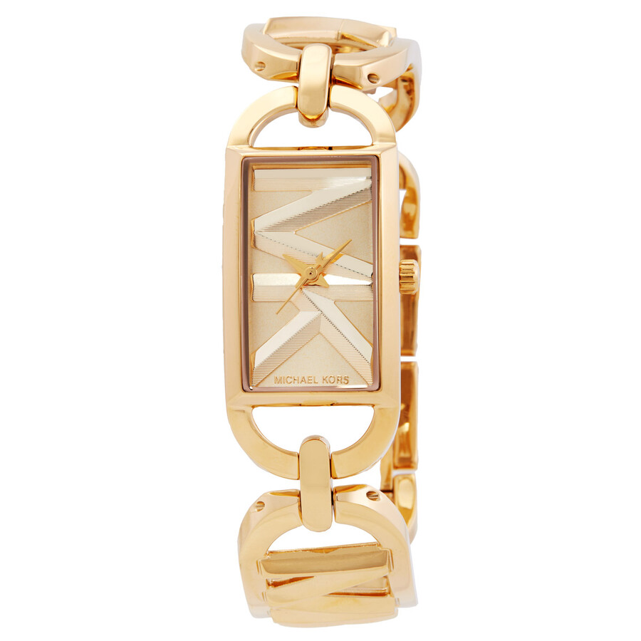 Michael Kors MK Empire Quartz Gold Dial Ladies Watch MK7406 ...