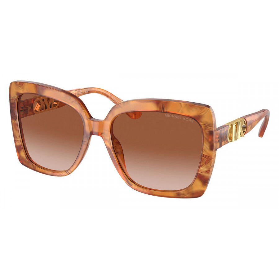 Michael Kors Nice Light Brown Gradient Square Ladies Sunglasses MK2213 ...