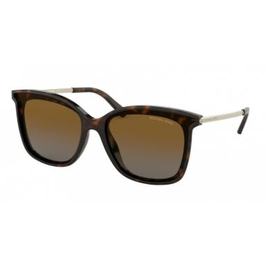 Michael Kors Polarized Brown Solid Square Ladies Sunglasses MK2079U ...