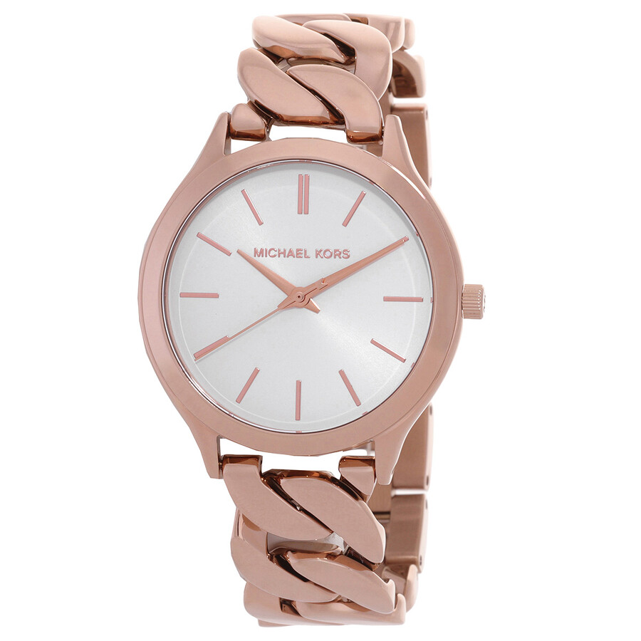 Michael Kors Runway Quartz White Dial Ladies Watch MK7473 - Michael ...
