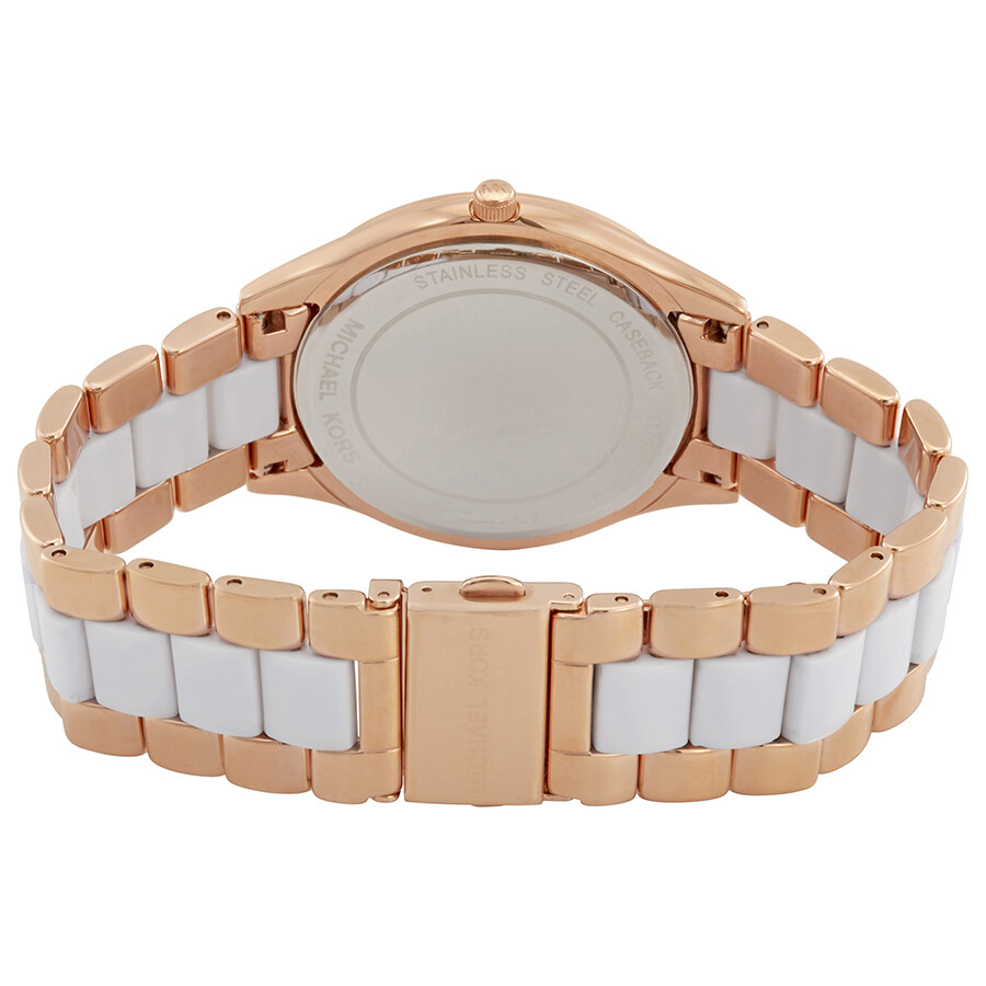 Michael Kors Slim Runway White Dial Ladies Watch MK4311 - Slim Runway ...