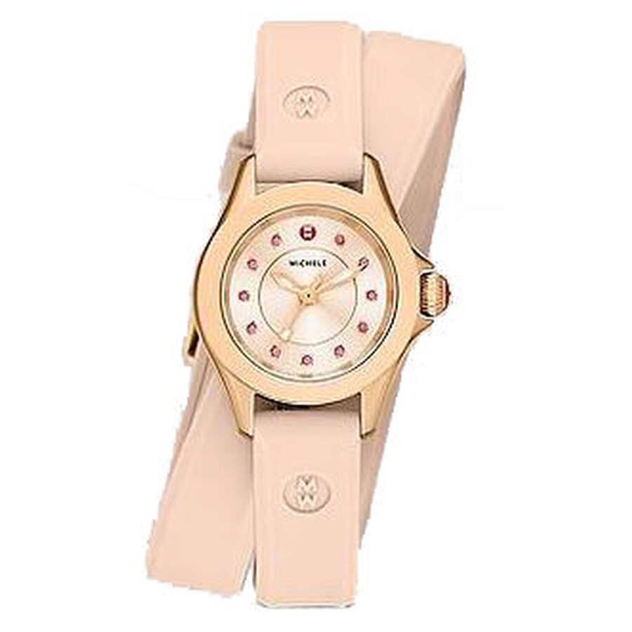 Michele Cape Mini Pink Dial Ladies Casual Watch MWW27B000001 - Watches ...