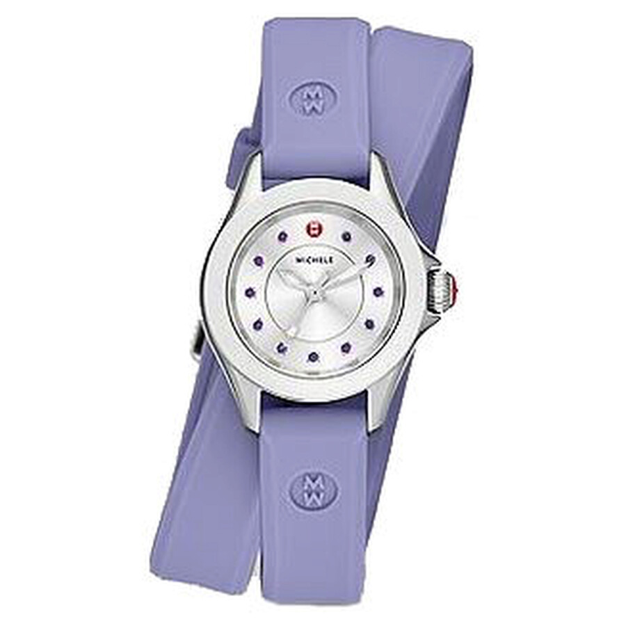 Michele Cape Mini Silver Sunray Dial Ladies Watch MWW27B000004 ...