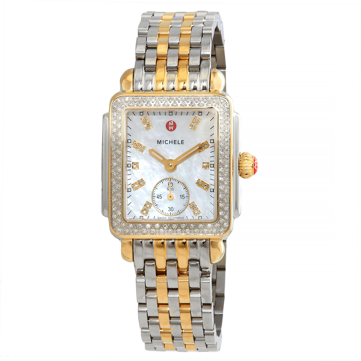 Michele Deco Mid Quartz Diamond Ladies Watch MWW06V000123 099945535302 ...