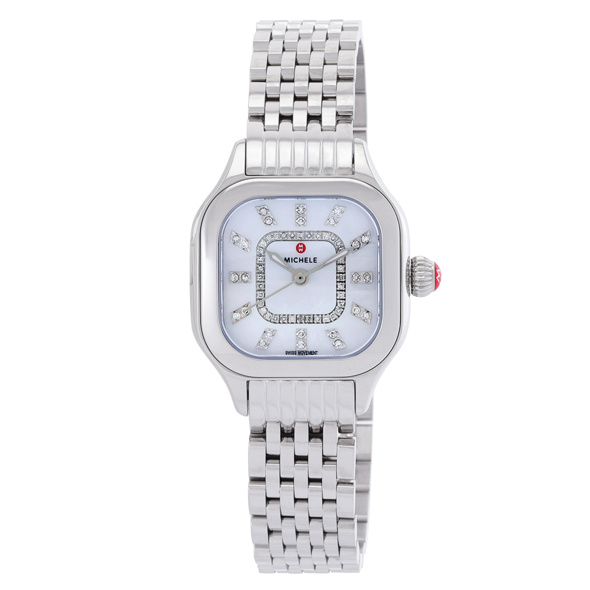 Michele Meggie Quartz Diamond Ladies Watch MWW33B000008 099945536873 ...