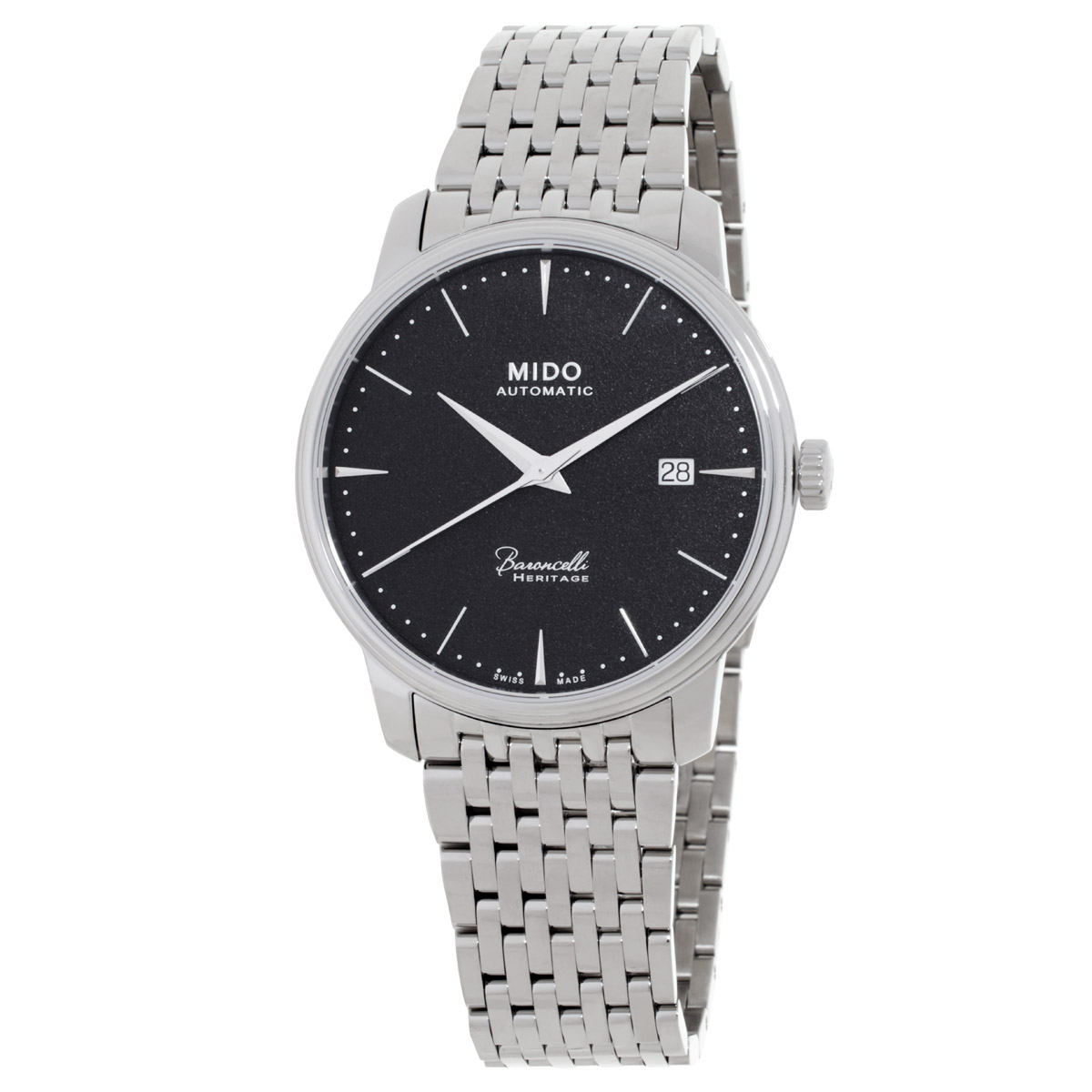 Mido Baroncelli Heritage Automatic Black Dial Watch M0274071105100 ...