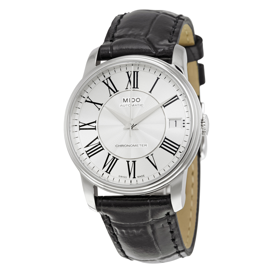 Mido Baroncelli III Automatic Silver Dial Ladies Watch M0102081603320 ...