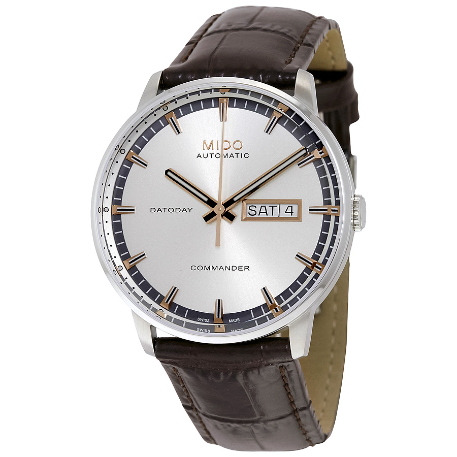 Mido Commander II Automatic Silver Dial Men's Watch M016.430.16.031.12 ...