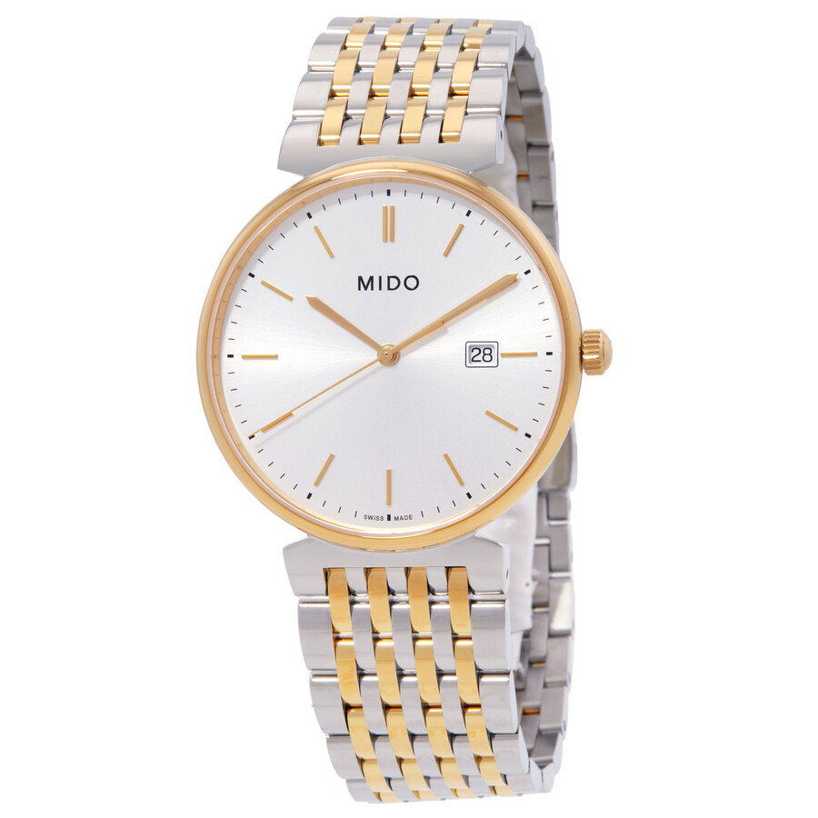 Mido Dorada Quartz Silver Dial Two-Tone Watch M0334102203100 ...