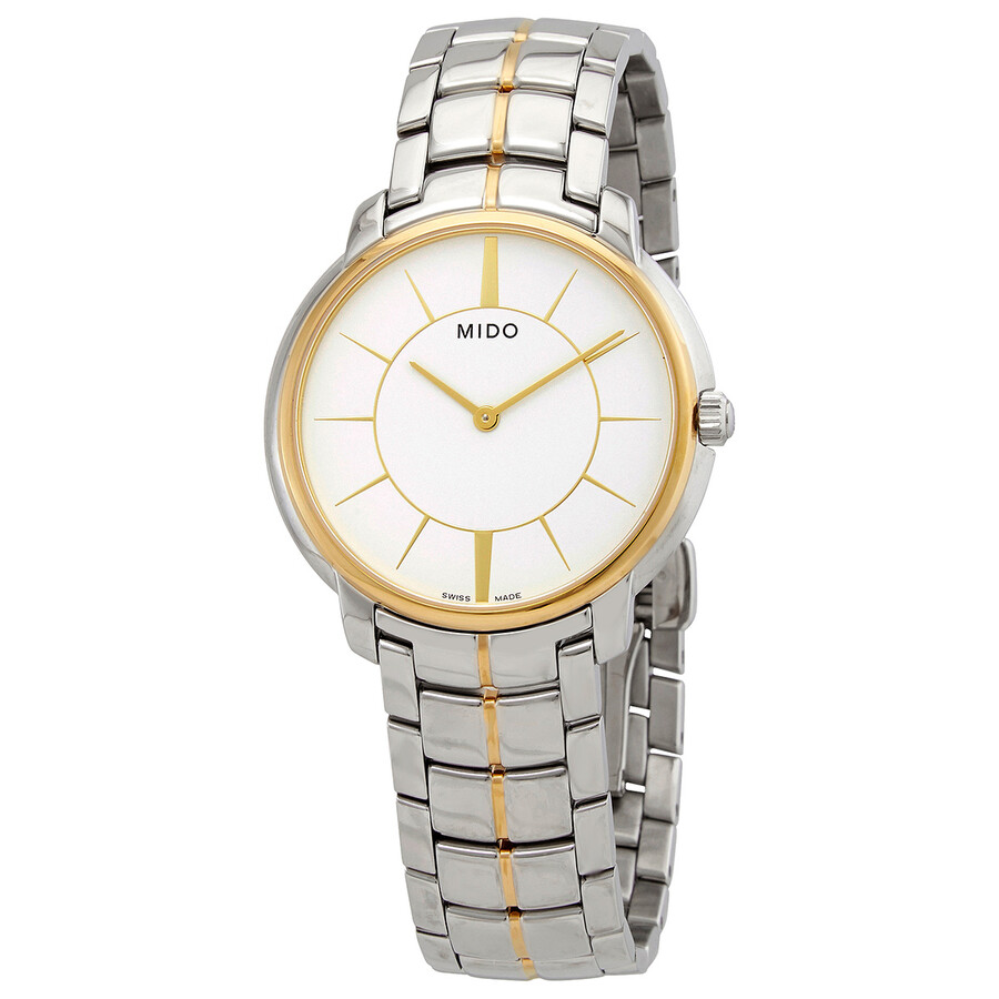 Mido Quartz White Dial Two-tone Men's Watch M8445.9.16.1 M84459161 ...