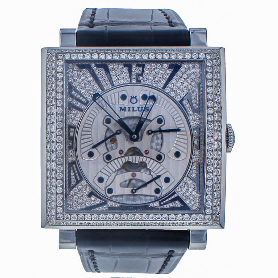 Milus Herios Triretrograde Automatic Diamond Unisex Watch HERT111 ...