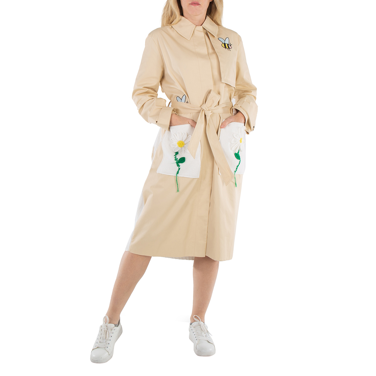 Mira Mikati X Javier Calleja Belted Trench Coat, Brand Size 34 (US Size ...