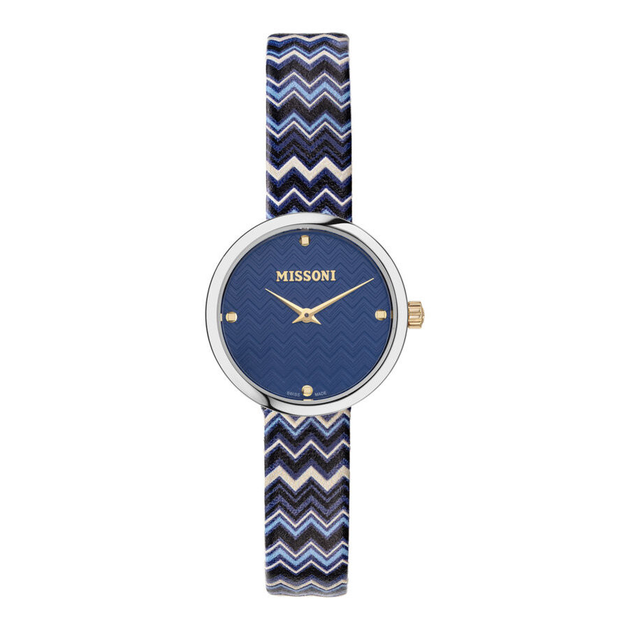 Missoni Missoni M1 Quartz Blue Dial Ladies Watch MWY100120 195072643634 ...