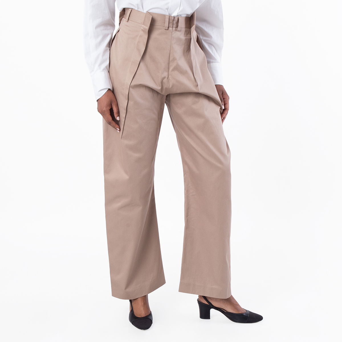 MM6 Maison Margiela High-Rise Pants, Brand Size 42 (US Size 8 ...