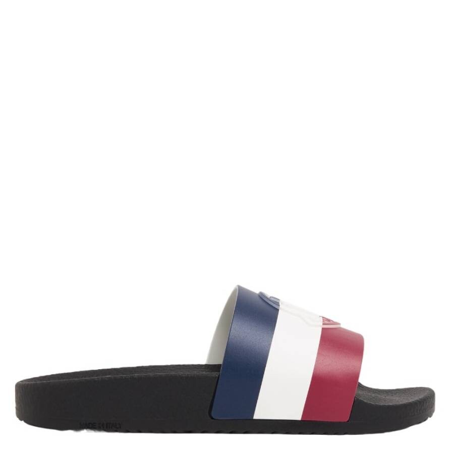 Moncler Kids Petite Basile Stripe Rubber Slides, Brand Size 36 (4 Kids ...