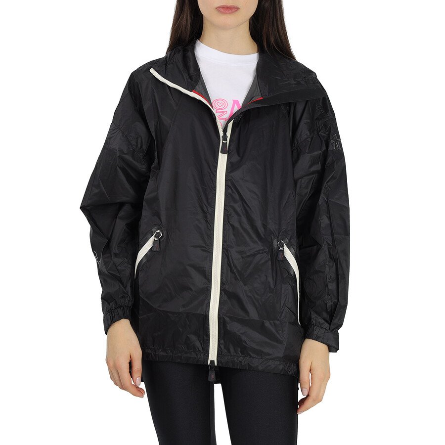 Moncler Ladies Black Blavy Lightweight Hooded Jacket, Brand Size 0 (X ...