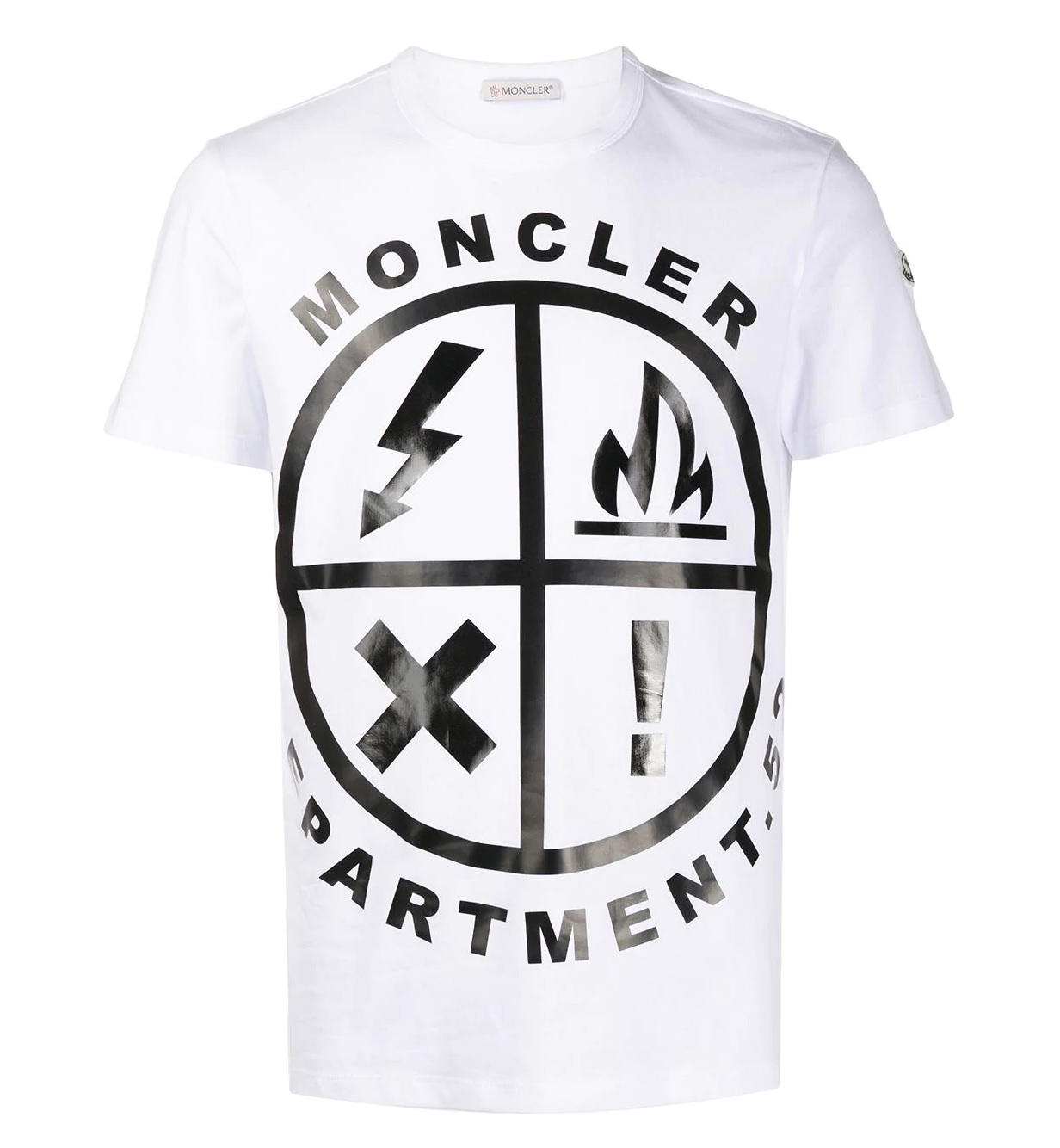 Moncler Logo Graphic Cotton T-shirt, Brand Size Small F10918C74020 ...