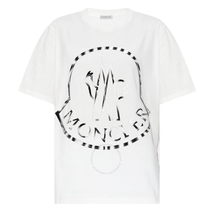Moncler Logo Print Short-Sleeve T-Shirt, Size Large H20938C00024-829HP ...