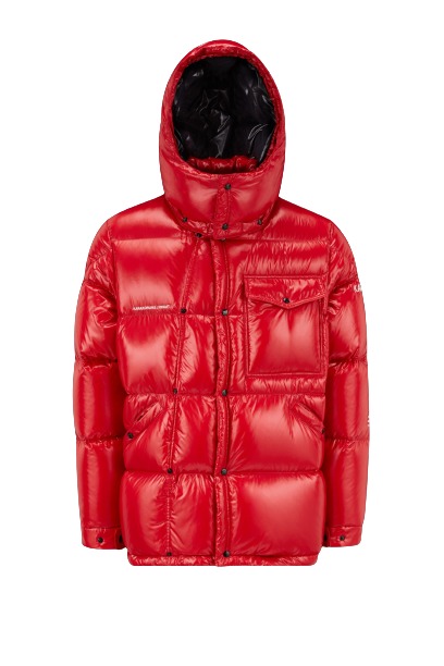 Moncler Men's Medium Red Anthemium Short Down Quilted Shell Jacket ...
