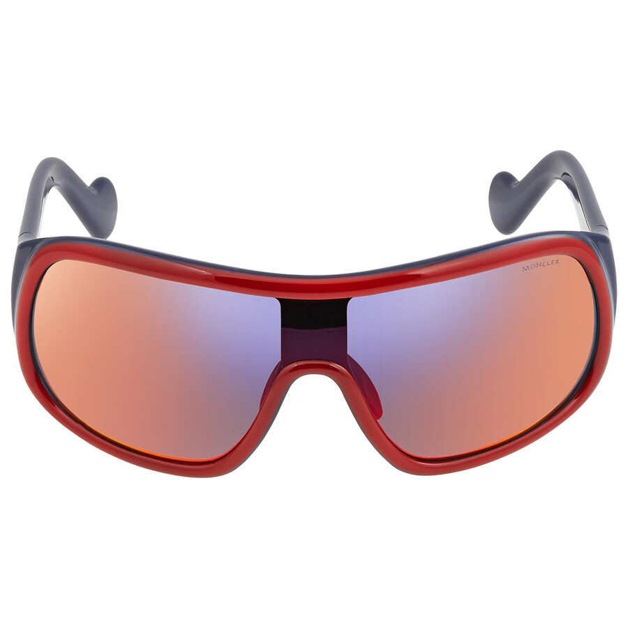 Moncler Red Multicolor Shield Unisex Sunglasses ML0048 68C 00 ...