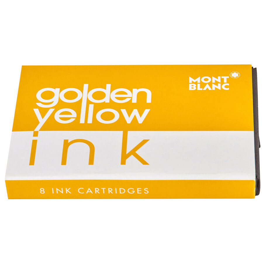 Montblanc 8 Pack Golden Yellow Ink Cartridges 112724 - Fine Pens ...