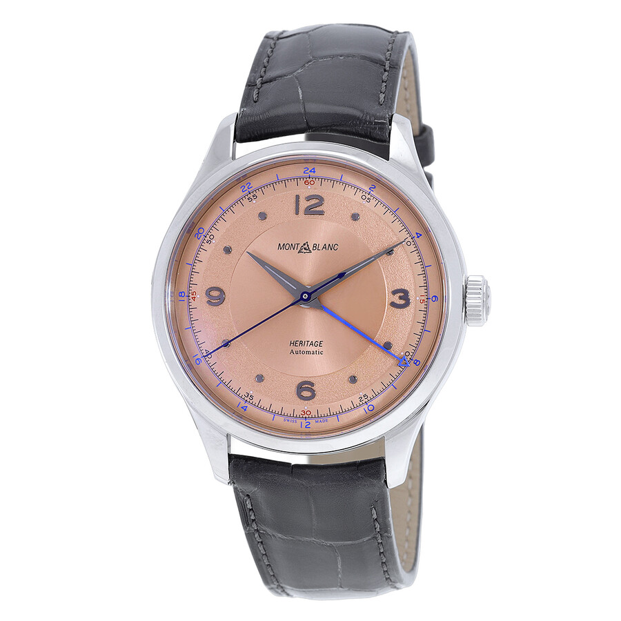 Montblanc Automatic Salmon Dial Men's Watch 119950 7612582323892 - Watches - Jomashop