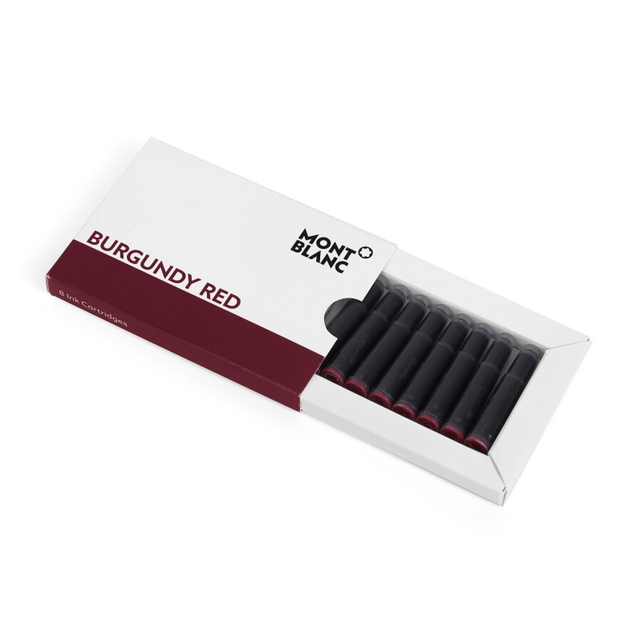 Montblanc Burgundy Red 8 Ink Cartridge 128201 4062037052236 - Fine Pens ...