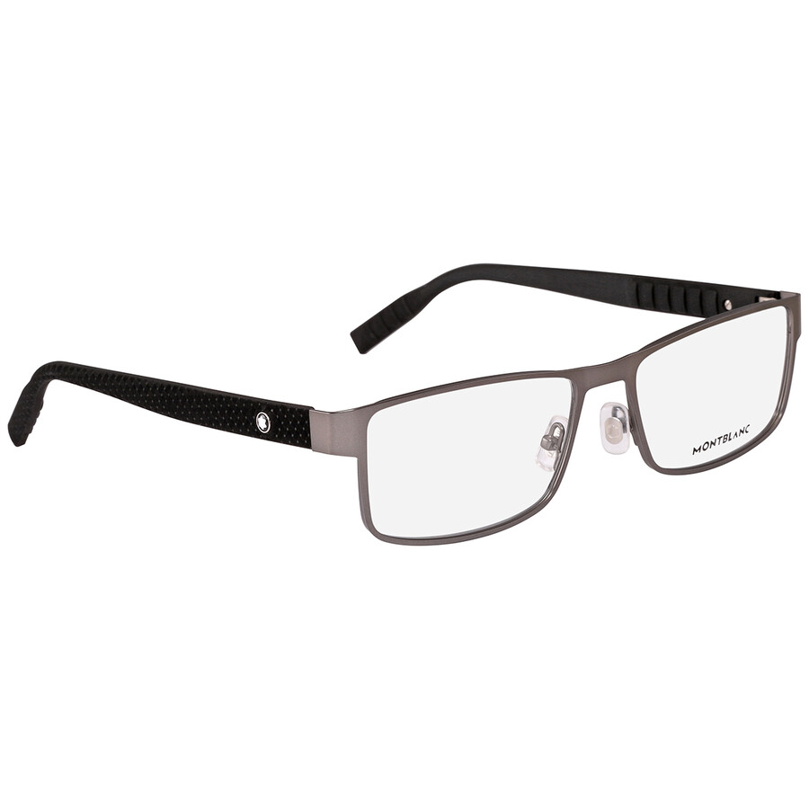 Montblanc Demo Rectangular Men's Eyeglasses MB0210O 002 56 889652365435 ...