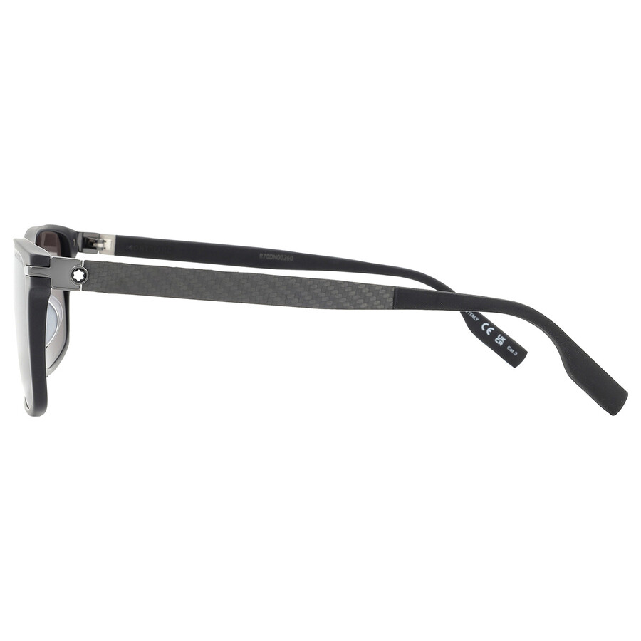 Montblanc Grey Rectangular Men's Sunglasses MB0249S 001 59 Montblanc ...