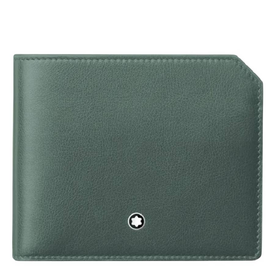 Montblanc Pewter Leather Soft Wallet 6cc 198023 4062037800981 ...