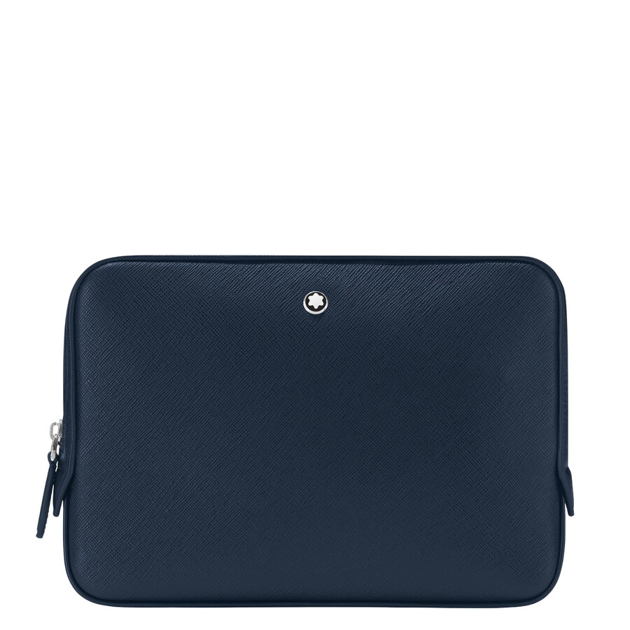 Montblanc Sartorial Leather Messenger Bag In Blue | ModeSens
