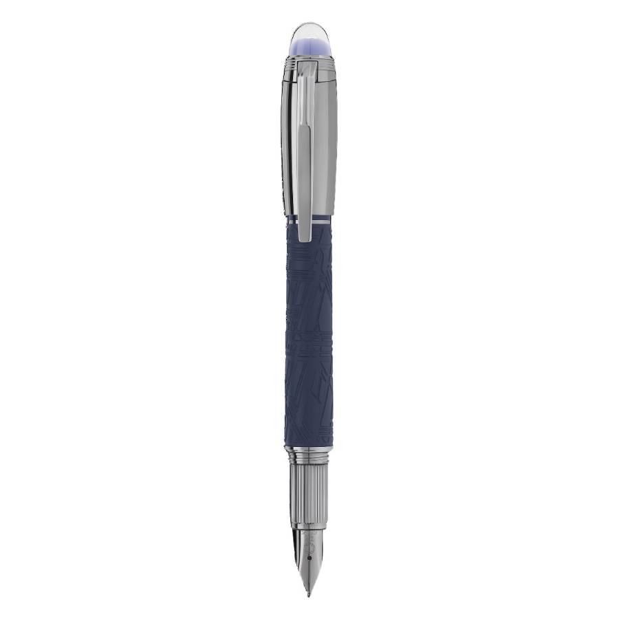 Montblanc Starwalker Space Blue Doue Fountain Pen (F) 130214 ...