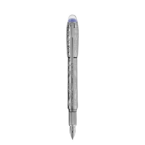 Montblanc Starwalker Space Blue Metal Fountain Pen 130219 4062037100517 ...