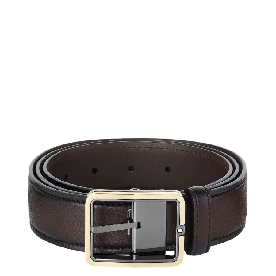 Montblanc Two Tone Effect 35 Leather Belt 131190 4062037111483 - Jomashop