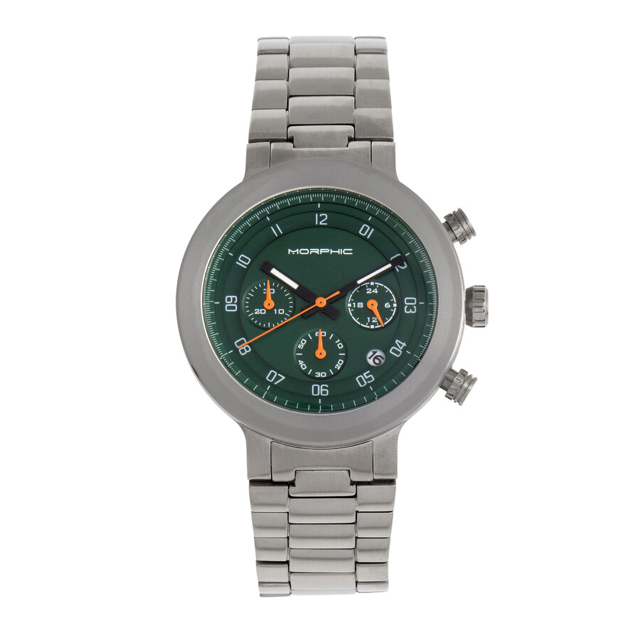Morphic M78 Series Chronograph Quartz Green Dial Men's Watch 7803 ...