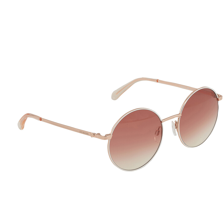 Moschino Brown Gradient Round Ladies Sunglasses MOL037/S 0IJS/HA 55 ...