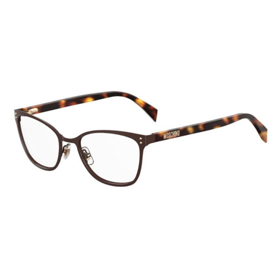 Moschino Ladies Brown Round Eyeglass Frames MOS511009Q0053 716736118048 ...