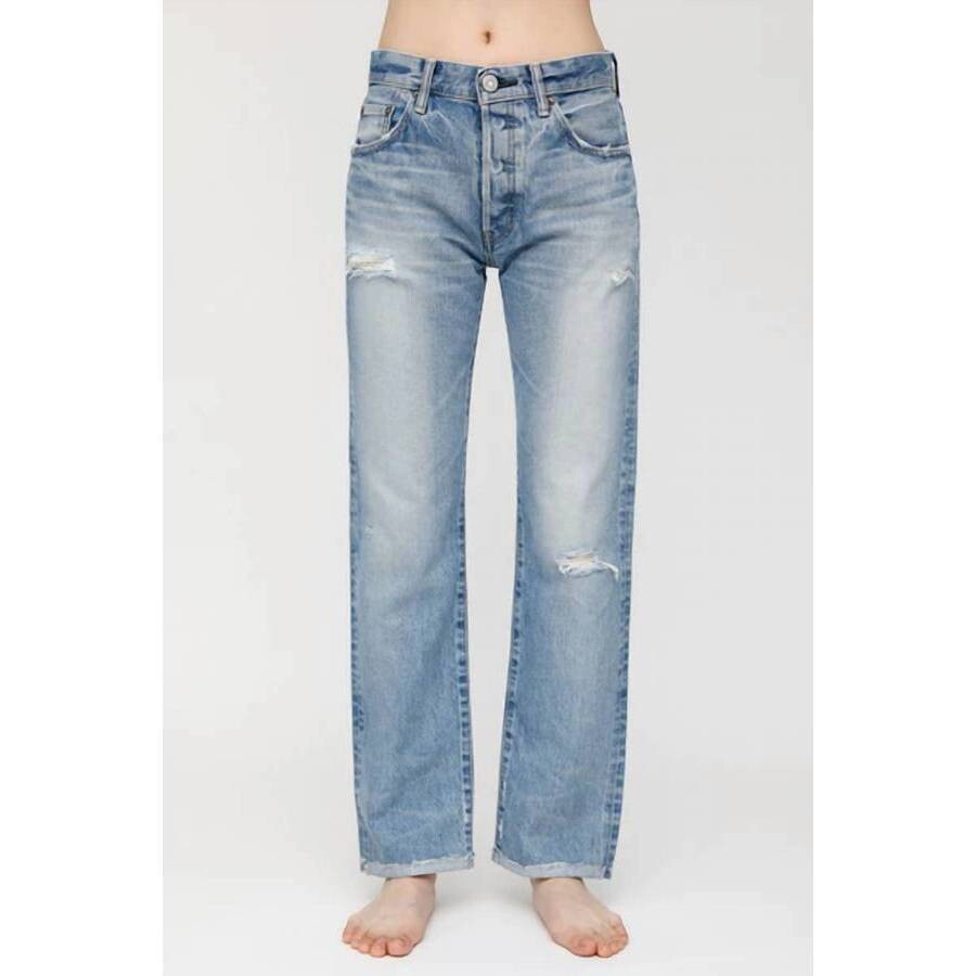 Moussy Ladies Mv Steel Straight Jean Blue, Size 25 117445-Blue-25 - Clothing - Jomashop