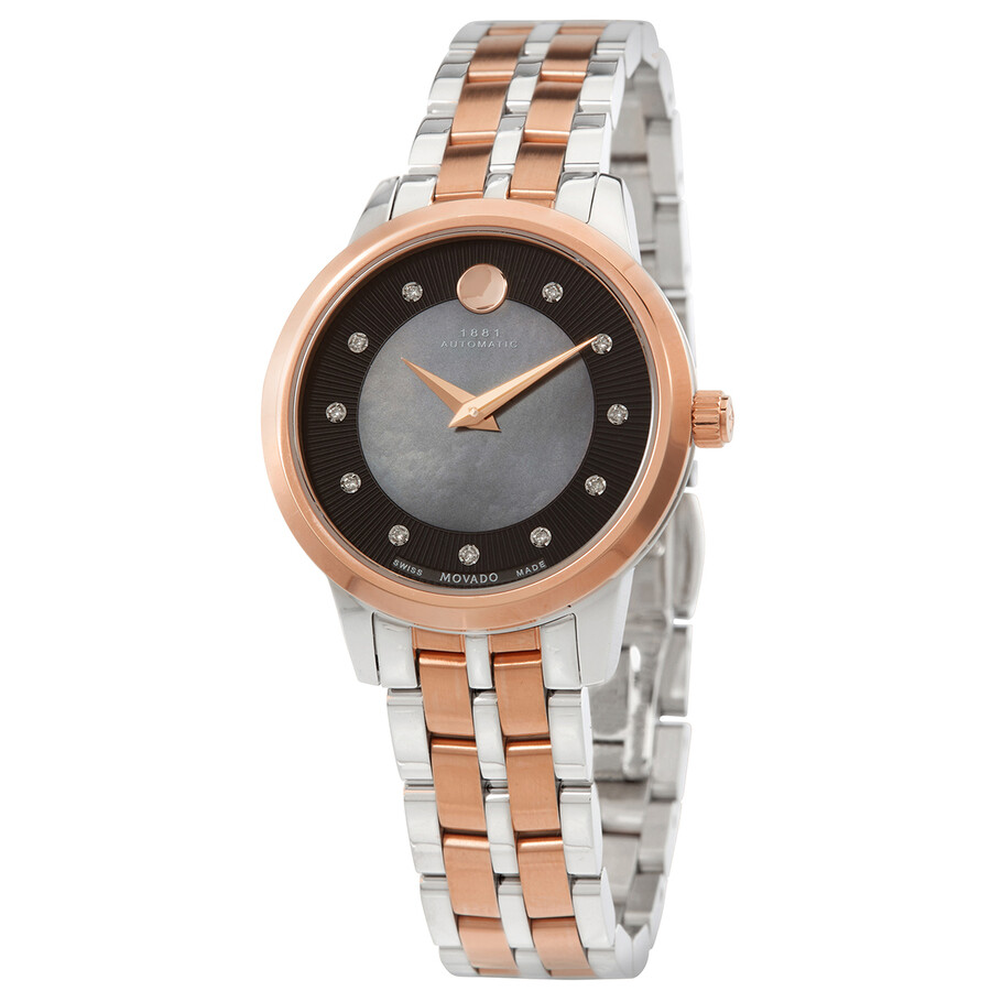 Movado Automatic Diamond Watch 0607488 - Watches - Jomashop