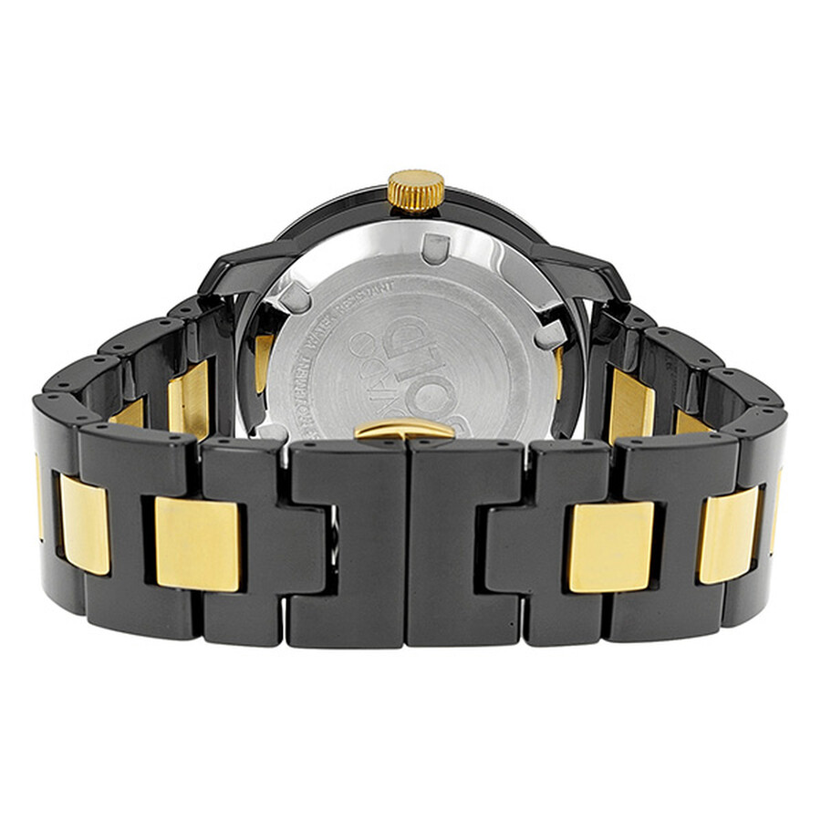 Movado Bold Black Dial Black Ceramic and Gold Ion-plated Unisex Watch ...