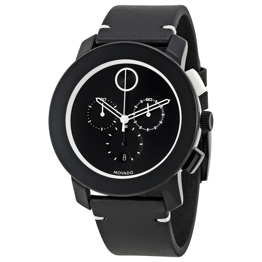 Movado Bold Black Dial Chronograph Men's Watch 3600386 885997196956 ...