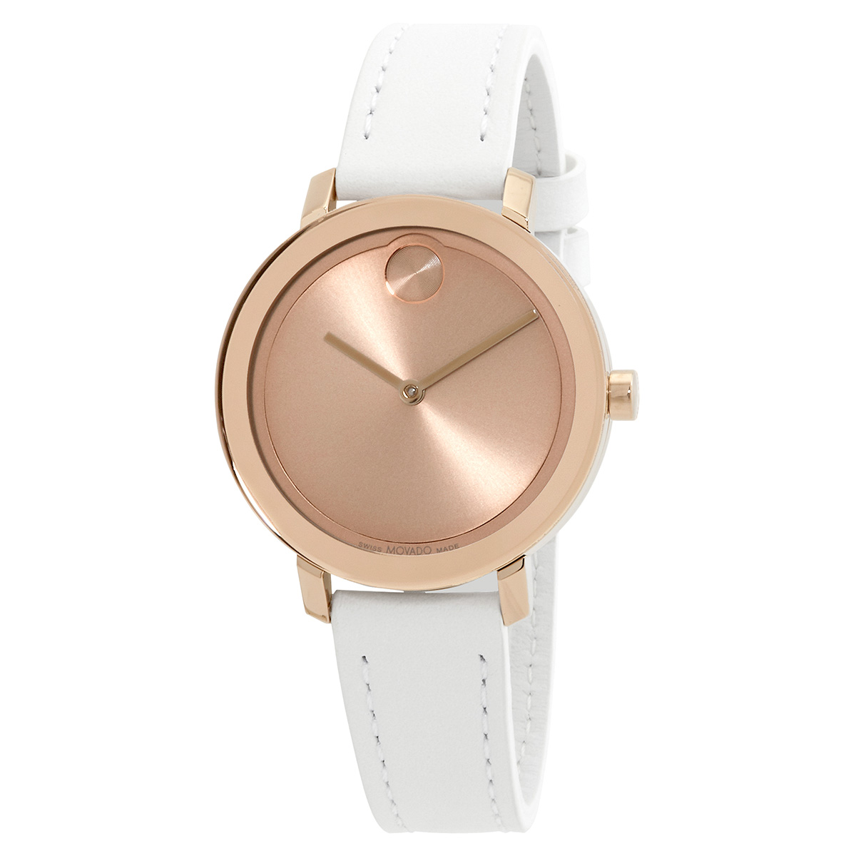 Movado Bold Evolution Quartz Rose Gold Dial Ladies Watch 3600891 ...
